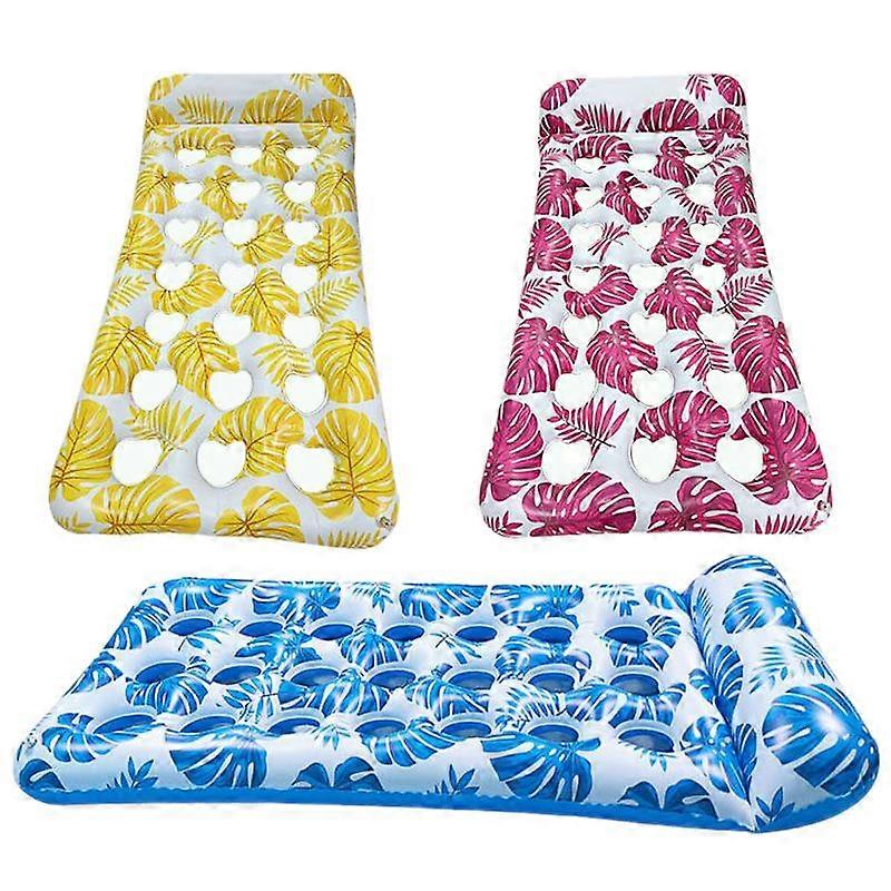 2 Pack Inflatable Pool Float Mat, Giant Pool Floats Adult Size with ...
