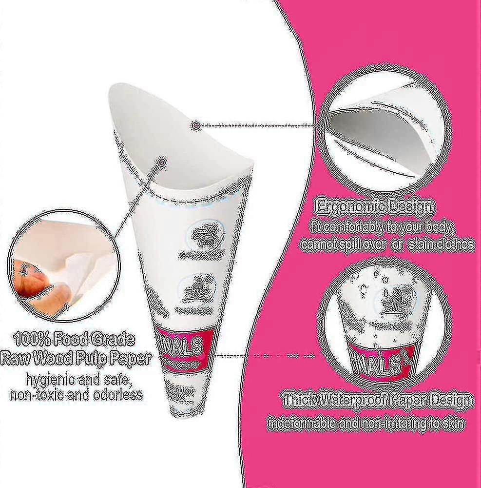 50 Pcs Disposable Female Urination Device, Pee Funnel For Women ...