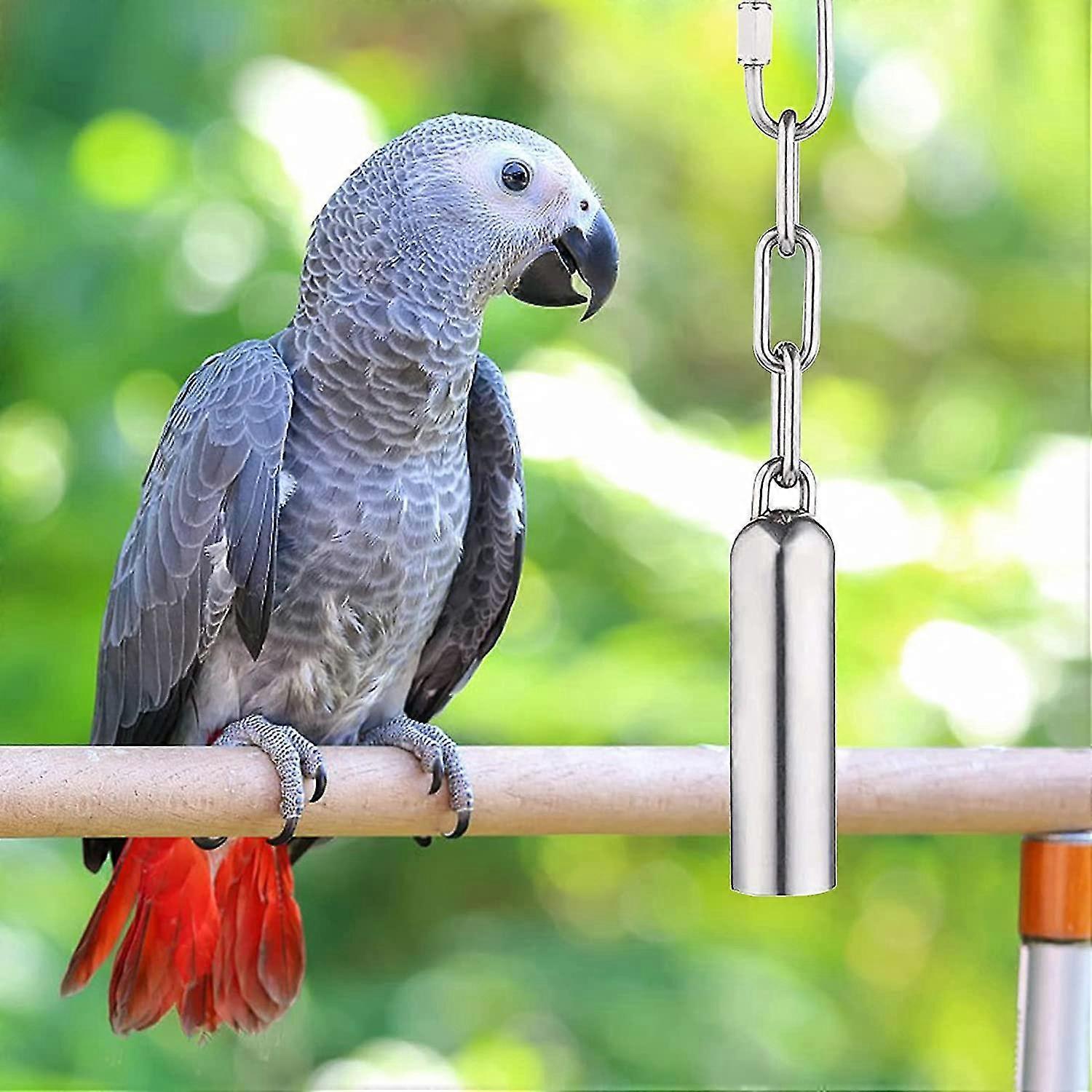 Stainless Steel Bell Toys For Parrots 2 Pcs, Stainless Steel Bells Toy ...