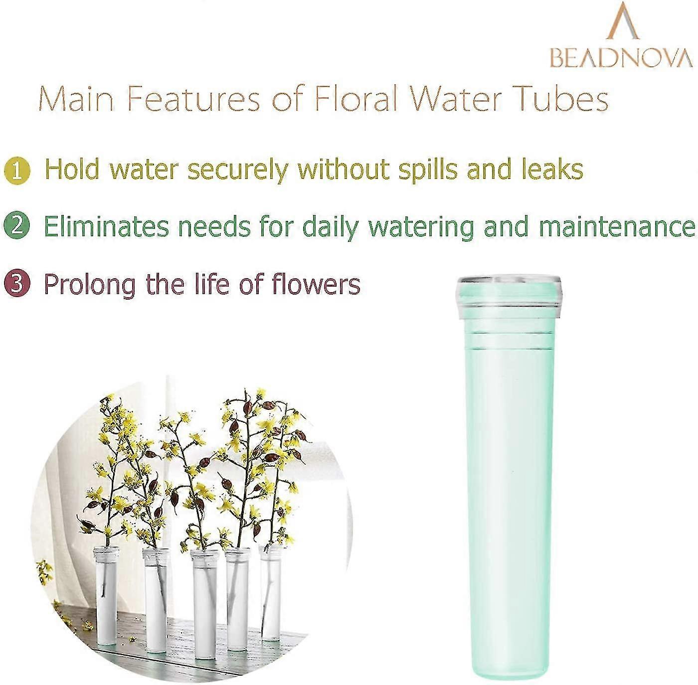 Flower Water Tubes 2.8 Inch Plastic Water Tubes For Flowers Floral ...