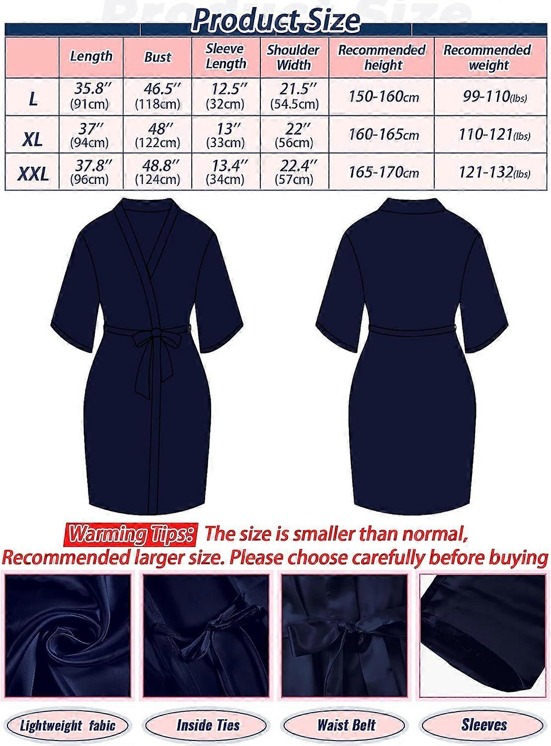 5 Pcs Kimono Robe for Bridesmaid Bride Women Wedding Party Getting ...