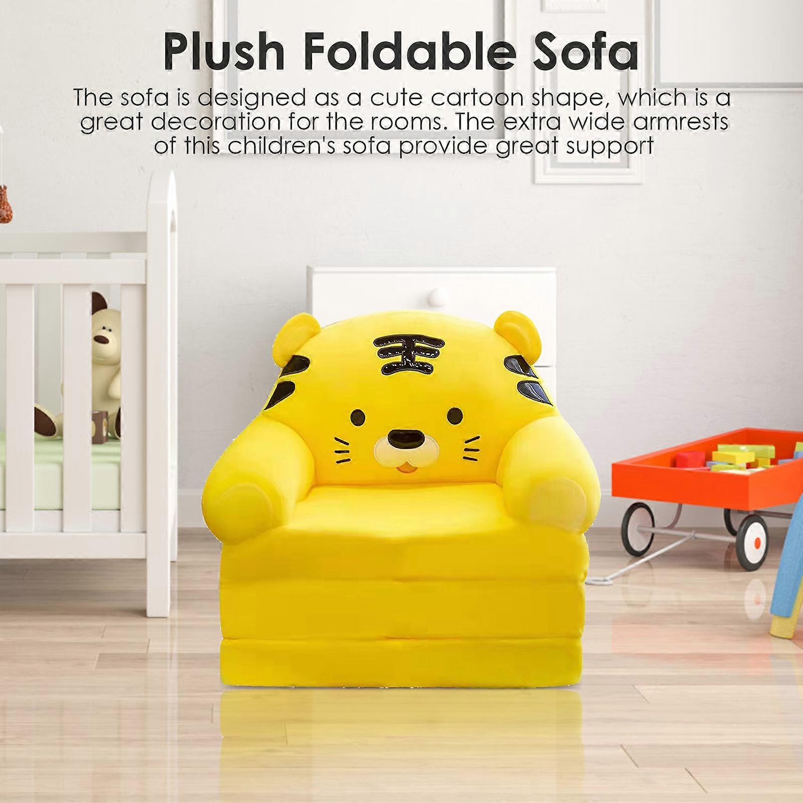 100% NEW,Plush Foldable Kids Sofa Backrest Armchair 2 In 1 Foldable ...