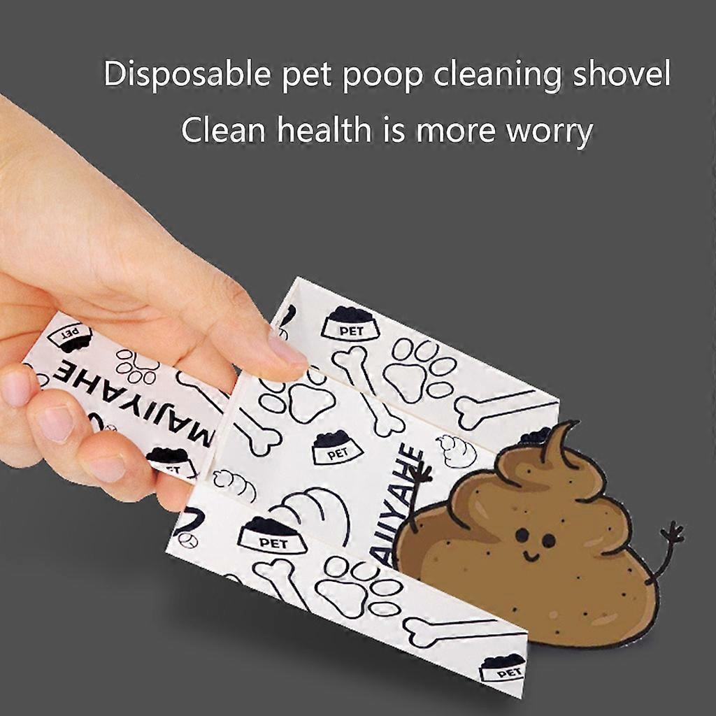 Dog Waste Cleaner with Bag Portable Poop Scooper Disposable Cardboard ...