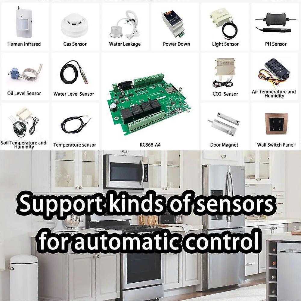 Water Timers Kincony A4 Smart Home Automation Module Controller WiFi Relay ESP32 Development ...