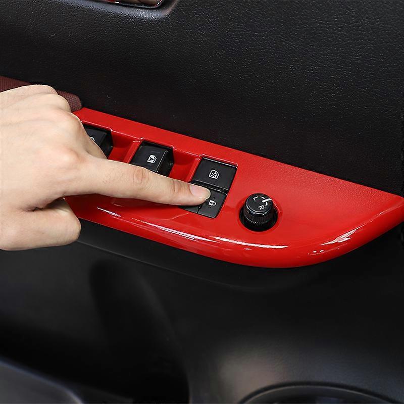 Car Center Console Frame Decorative Panel ABS Red Car Styling for ...