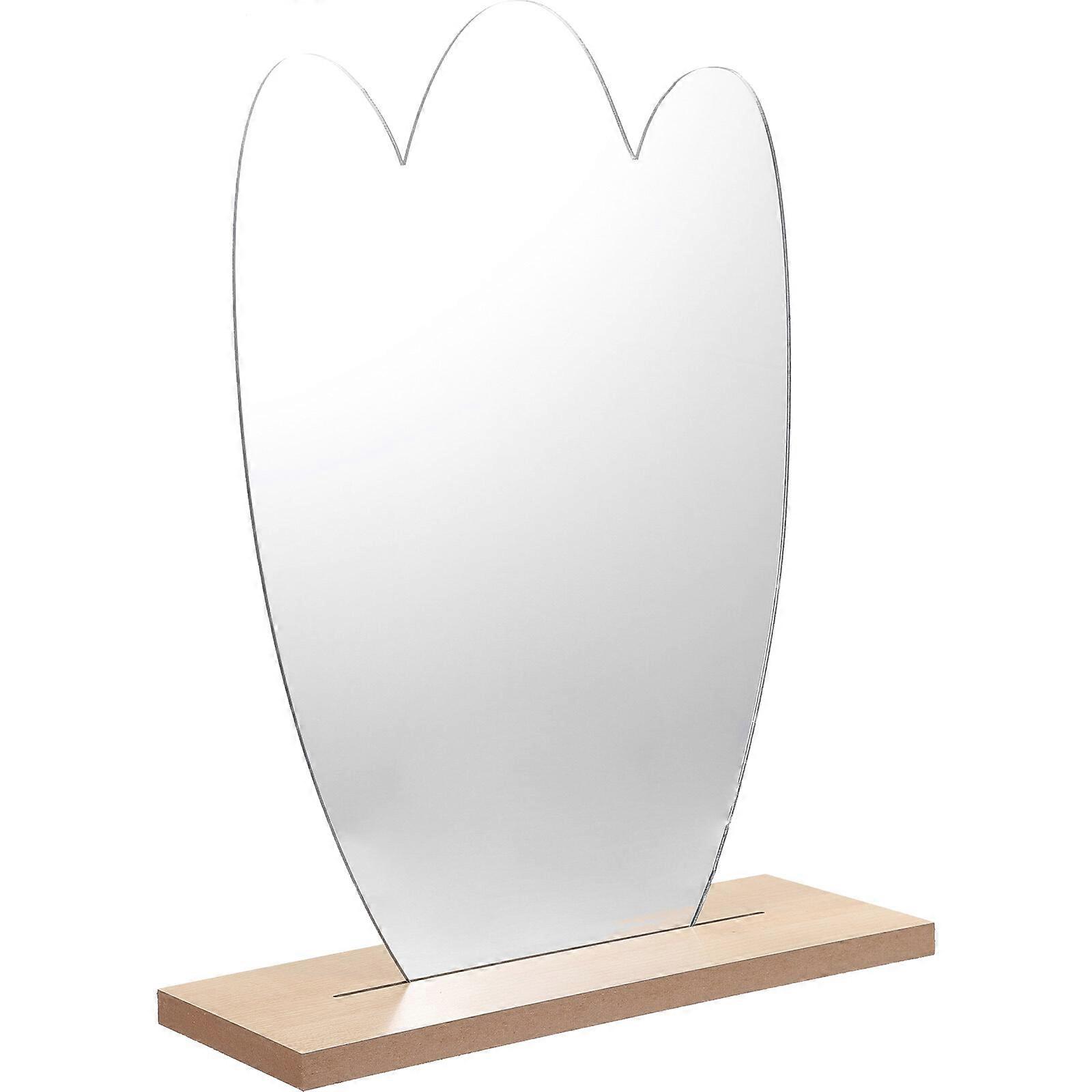 Cute Mirror Decorative Table Makeup Mirror Desk Irregular Mirror with ...
