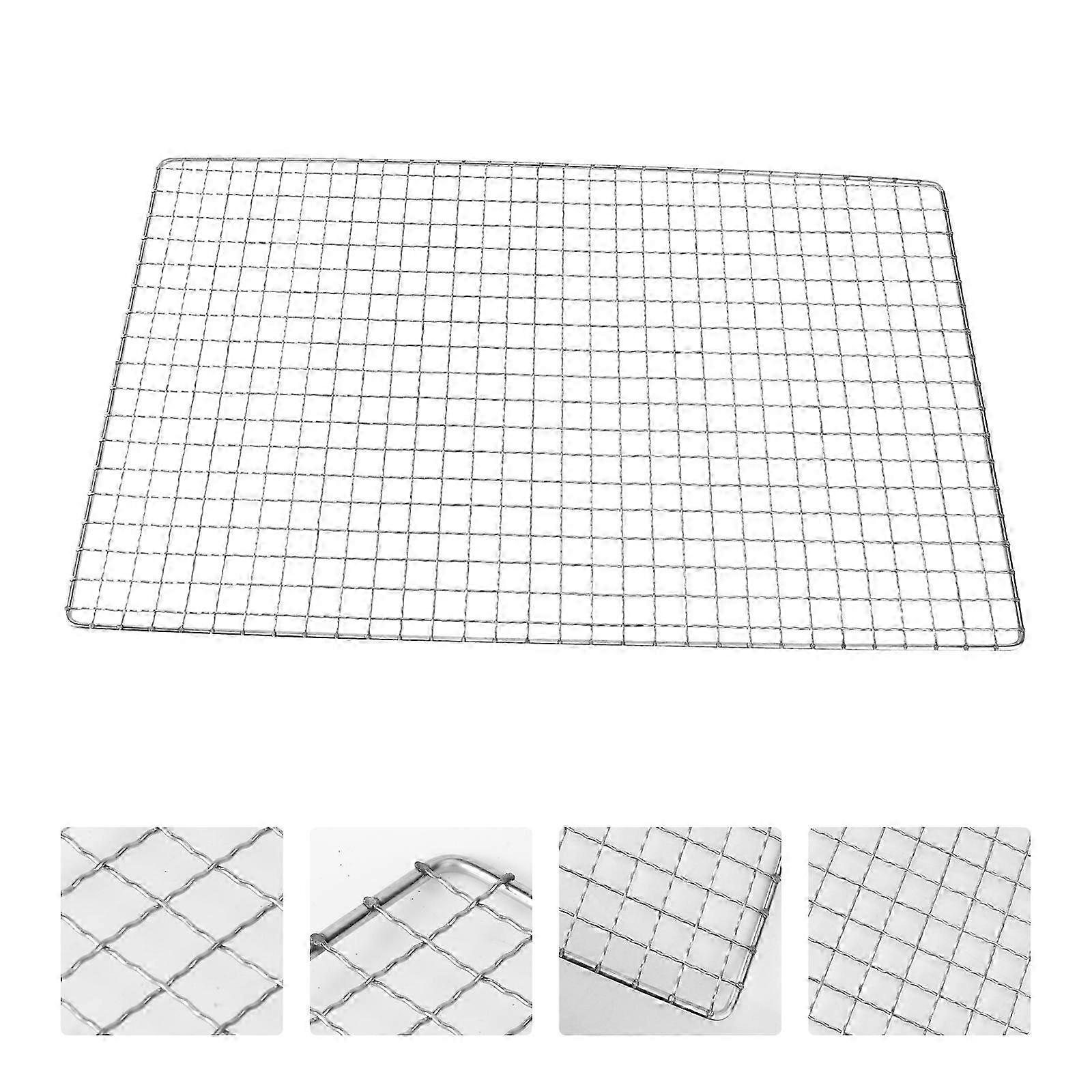 Stainless Steel Squares Holes Grill Barbecue Wire Mesh Multi-Purpose ...