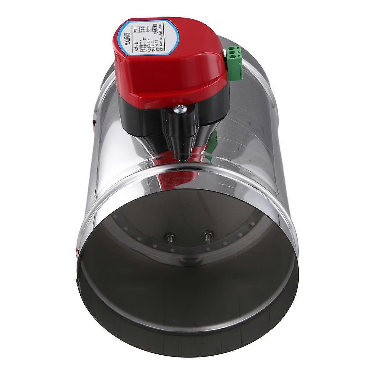 125mm Stainless Steel Electric Air Duct Damper Valve HVAC Air Ducting ...