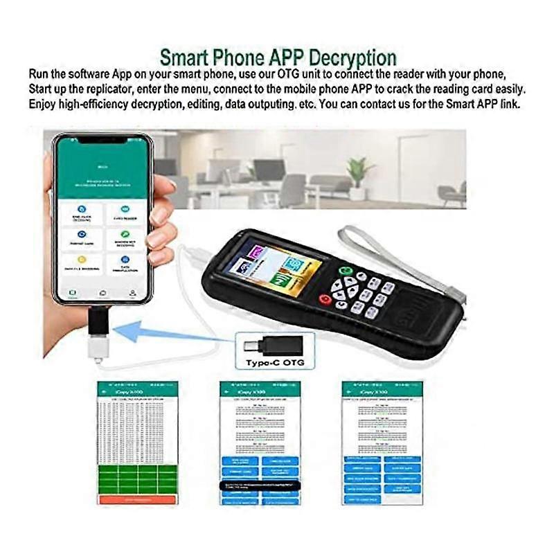 RFID Reader Writer Duplicator, NFC Reader, Multi Frequencies RFID Smart ...