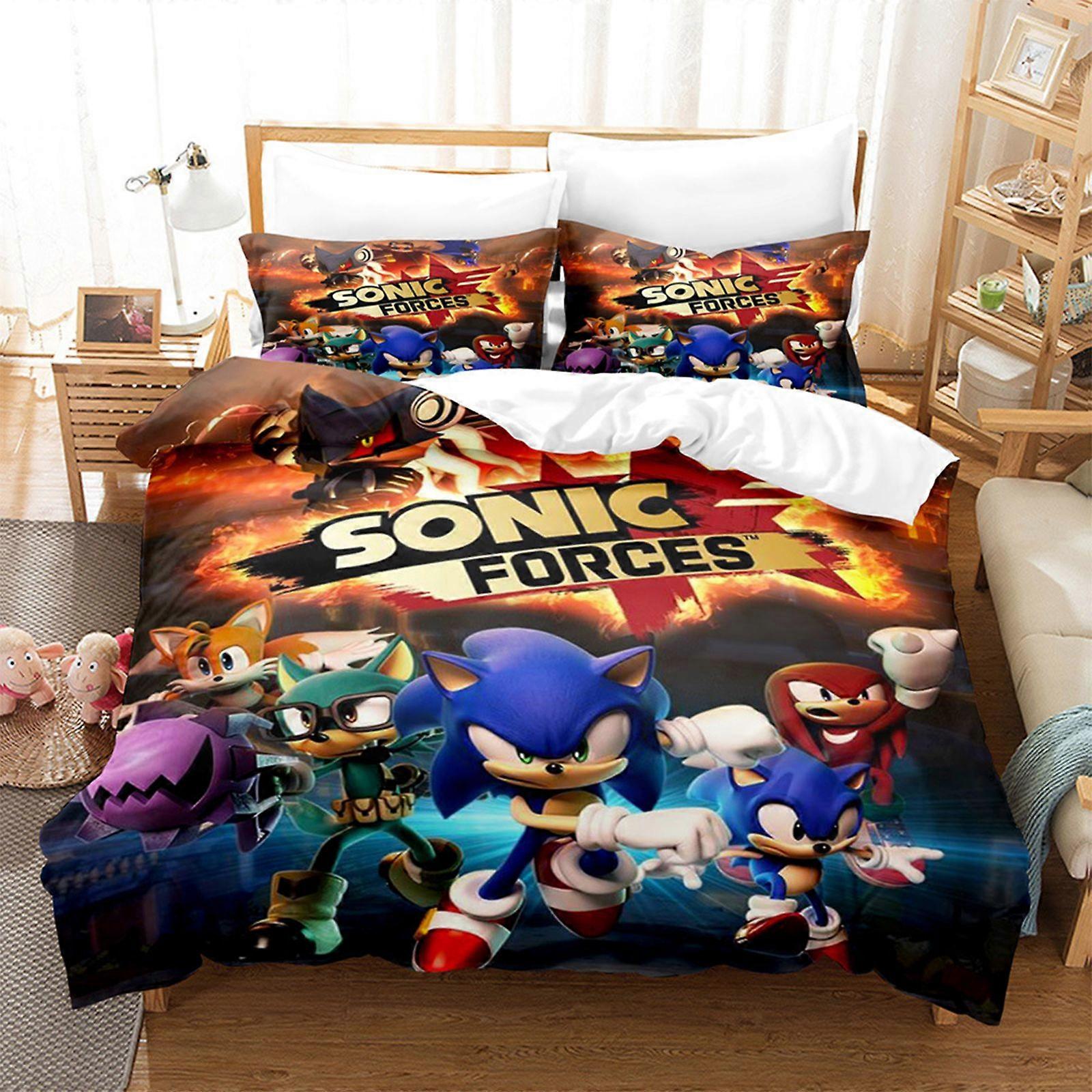 Sonic Sonic Cartoon and Animation Sheet and Comforter Set | Fruugo UK