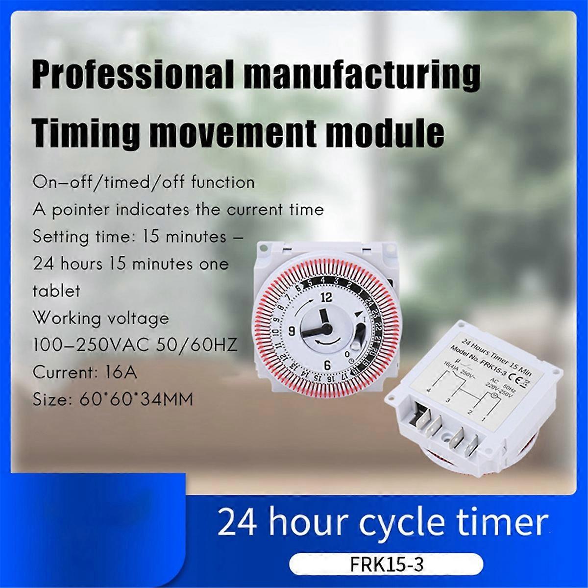 Industrial Timer Movement Timing FRK17-3 Intelligent Mechanical Time Control Switch Automatic ...