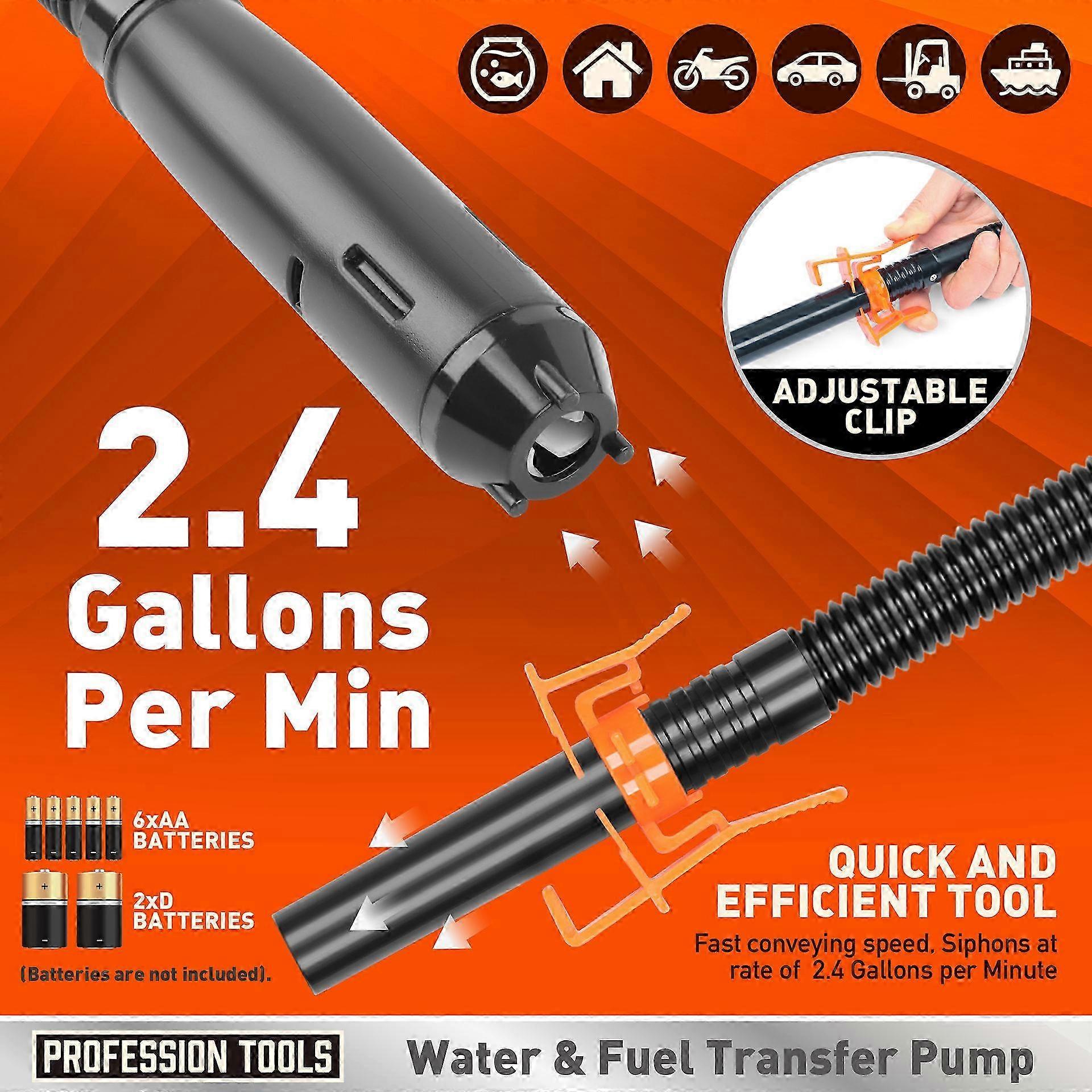 Hand Operated Fuel Transfer and Water Transfer Pump with Portable ...