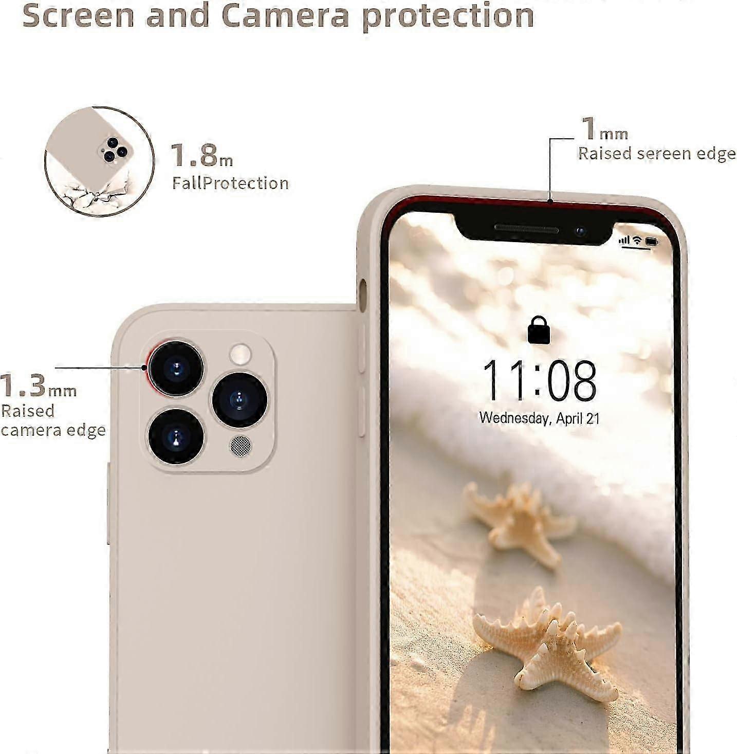 iPhone 11 Pro Case Silicone Camera Protection Ultra Slim Cases Soft Gel ...