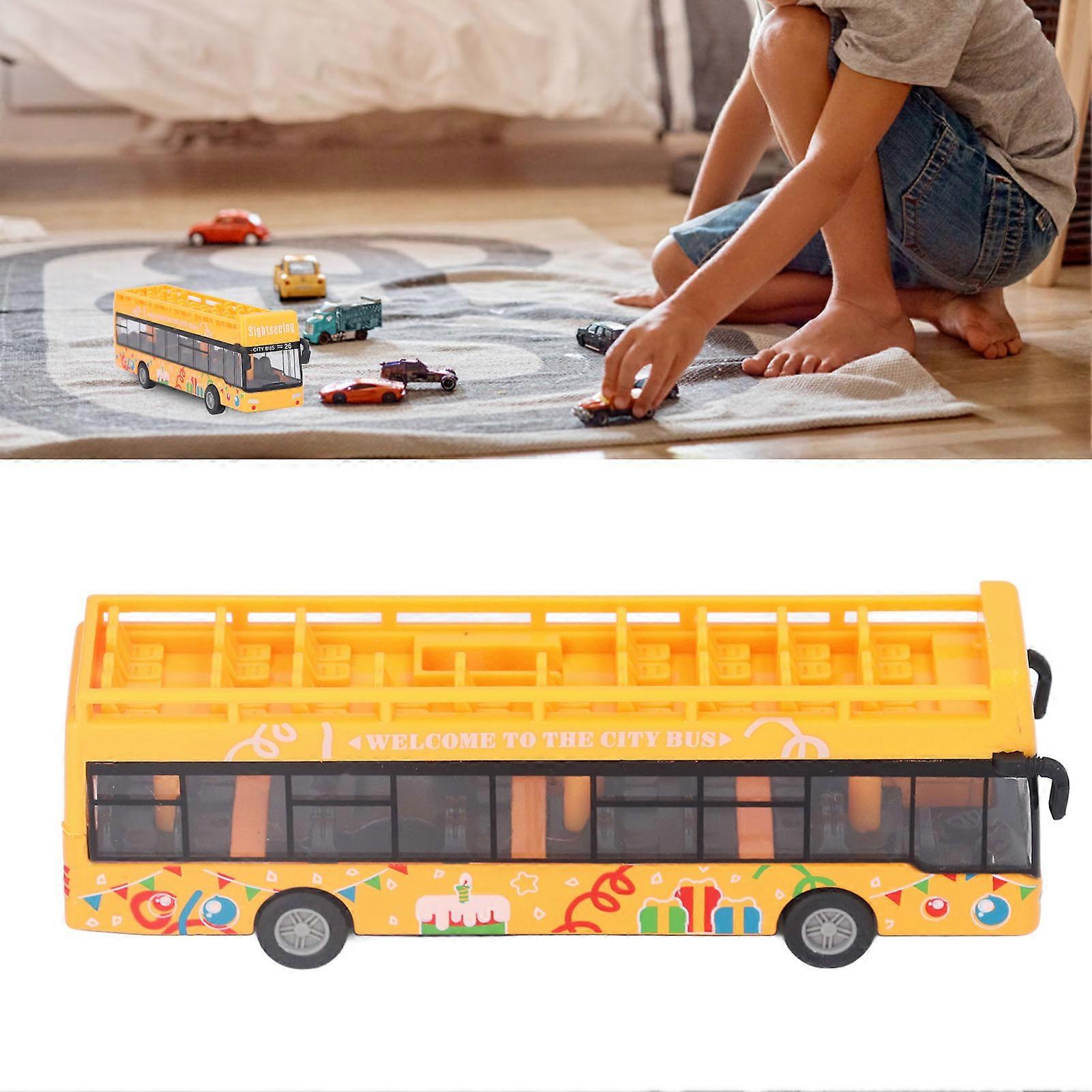 Children Alloy Convertible Bus Model High Simulation Metal Pull Back ...