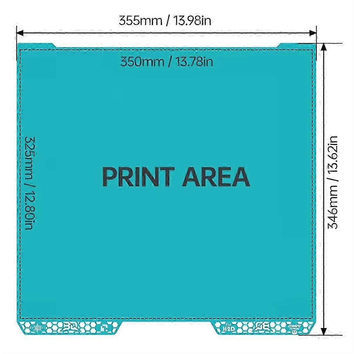 BIQU Panda Build Plate 3D Printer Parts for Bambu Lab H2D 3D Printer ...