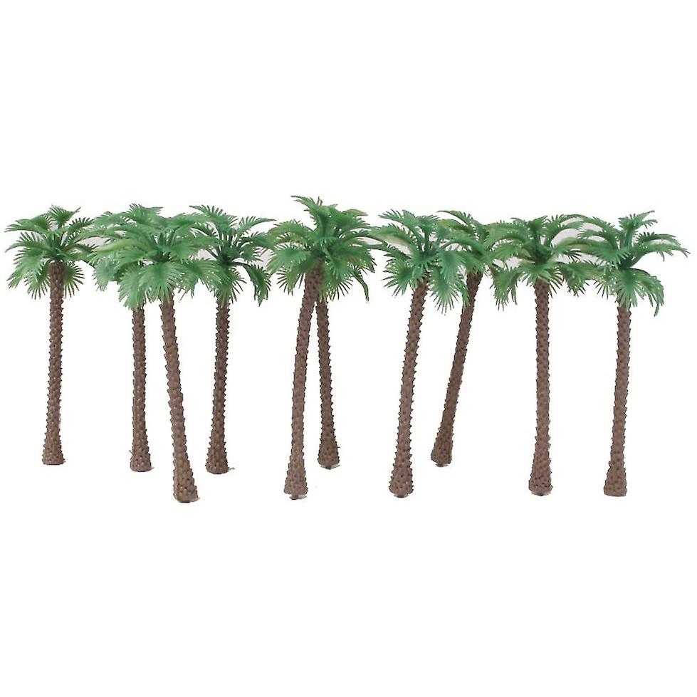 40 Pcs Coconut Palm Model Trees/Scenery Model Plastic Artificial Layout ...