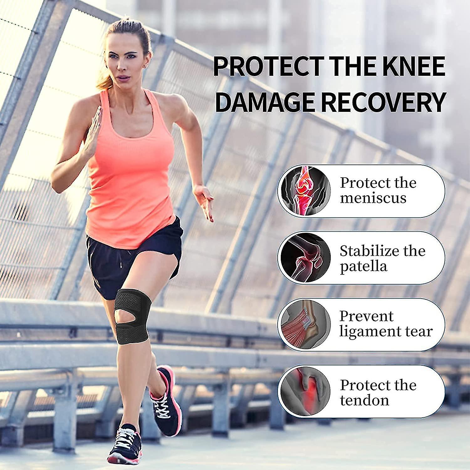 Knee Brace With Side Stabilizers Relieve Meniscal Tear Knee Pain Acl ...