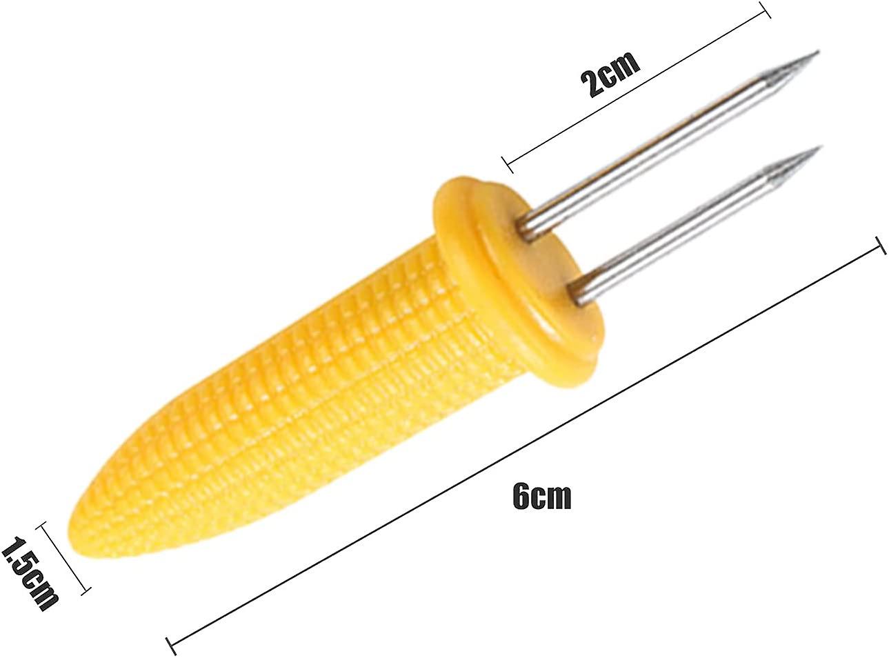 12pcs Corn Holders Stainless Steel Corn Cob Skewers, Corn Picks For Bbq ...