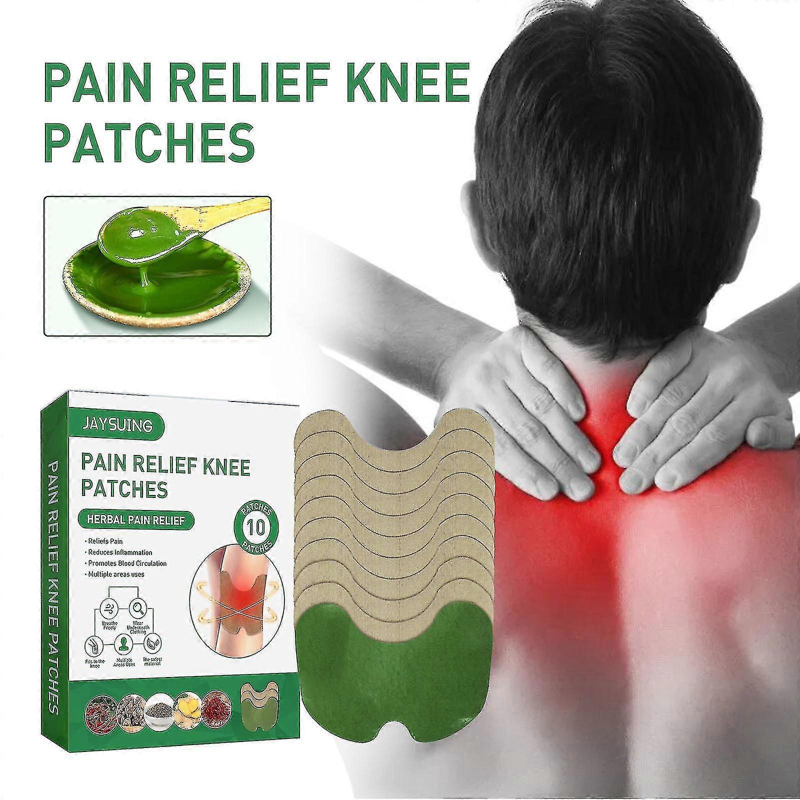 Knee Pain Relief, Wormwood Knee Patch, Thermal Patch For Back Pain ...