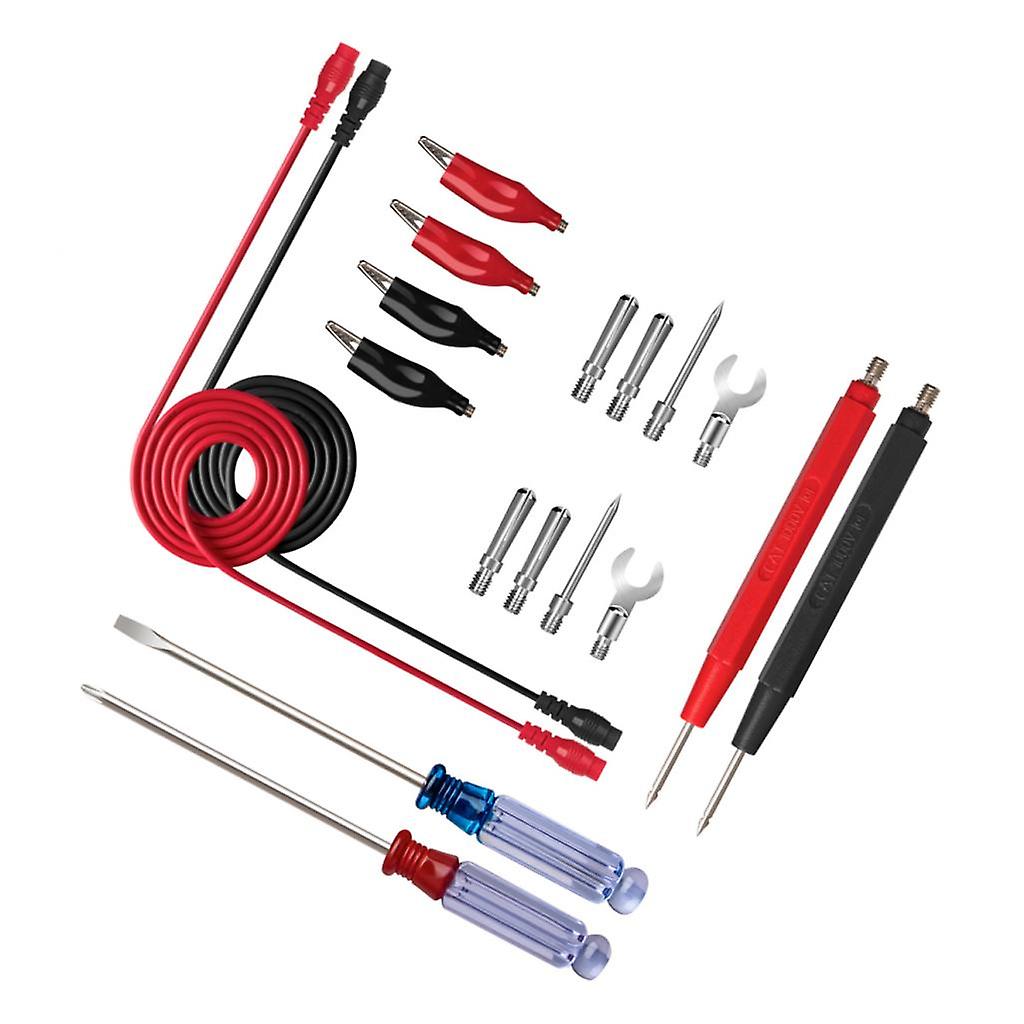 18 In 1 Electronic Test Leads Kit Digital Multimeter Leads Alligator ...