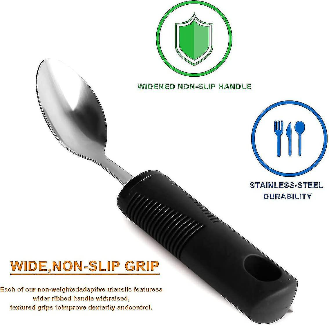 Cutlery Set Easy Grip Disability Aids Cutlery Sets Soft And Comfortable ...