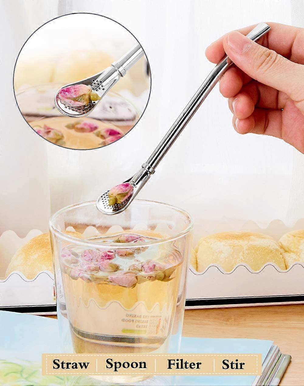 Yerba Mate Bombilla Gourd Drinking Filter Straws 304 Food-Grade ...