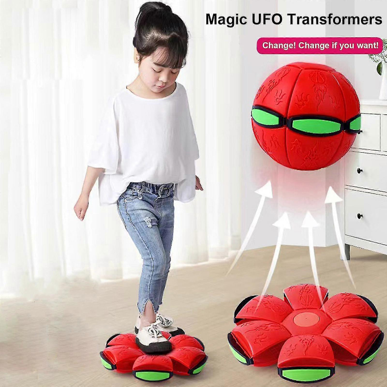 Magics Ball Toy With Lights | Ufo Portable Flying Saucer Toys Stomp ...