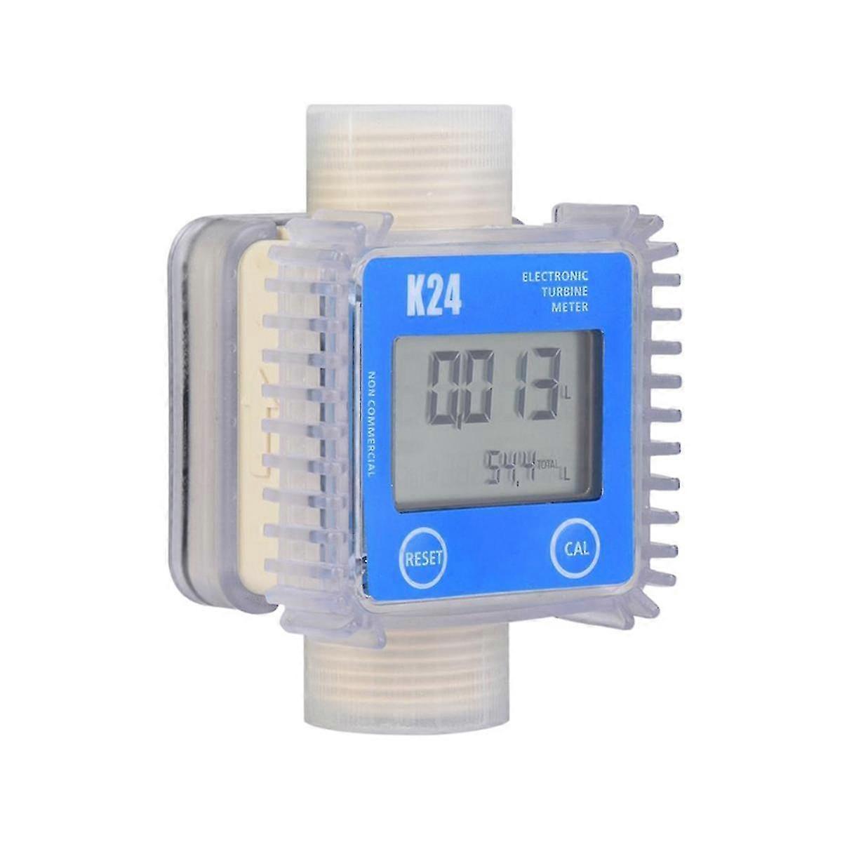 Digital K24 Turbine Oil Fuel Flow Meter Gauge LCD Fuel Flow Meter ...