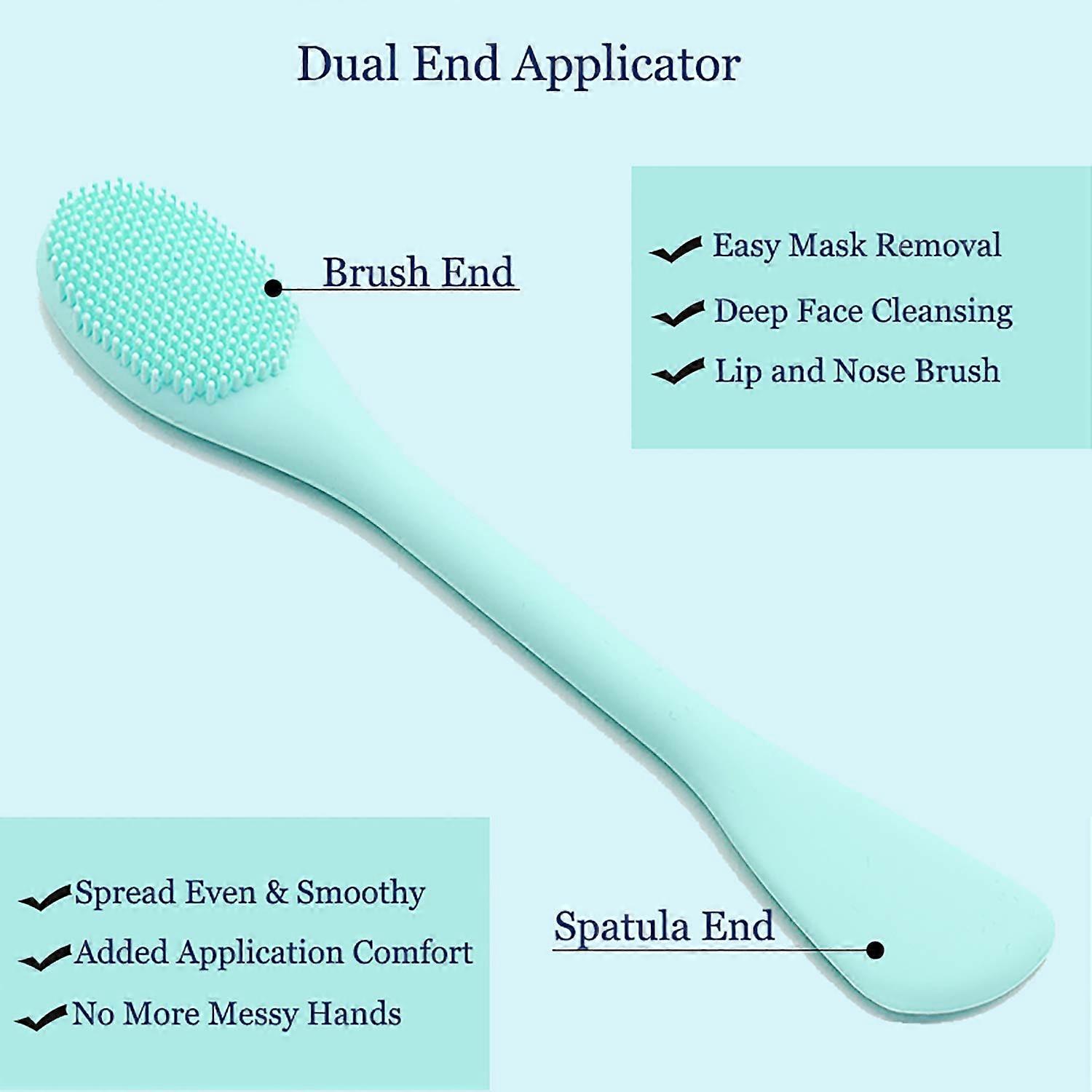 2-Pack Silicone Mask Brush, Facial Grooming Tool, For Charcoal Blending ...