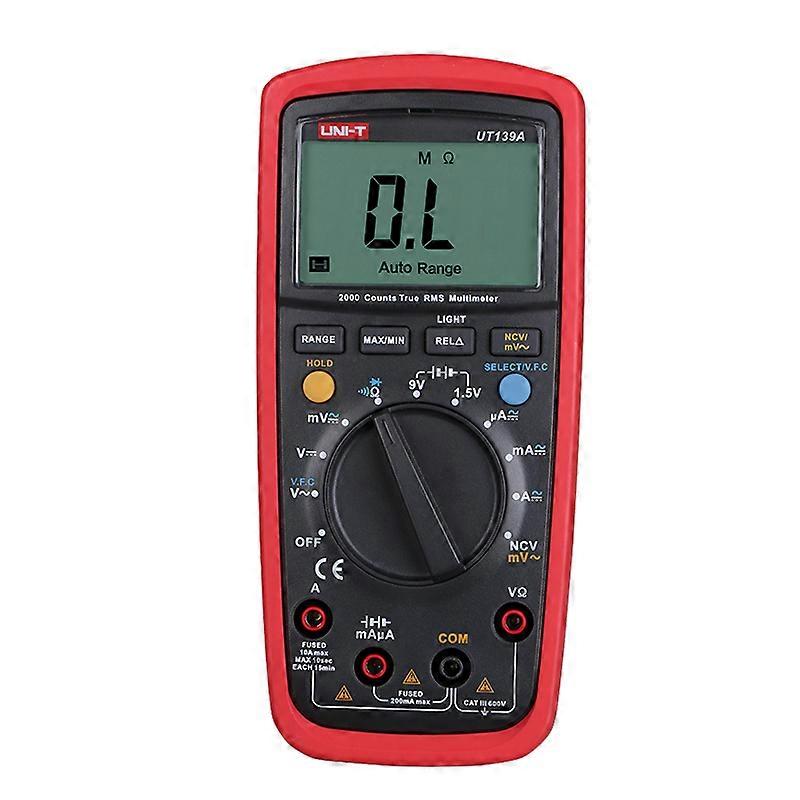 UNI-T UT139E True RMS Digital Multimeter MAX/MIN/REL modes Auto Range Selectable 6000 Count ...