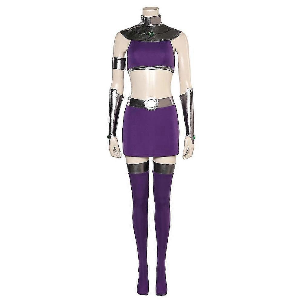 Starfire Cosplay Costume Disguise Fantasia Dress For Adult Women Girls ...