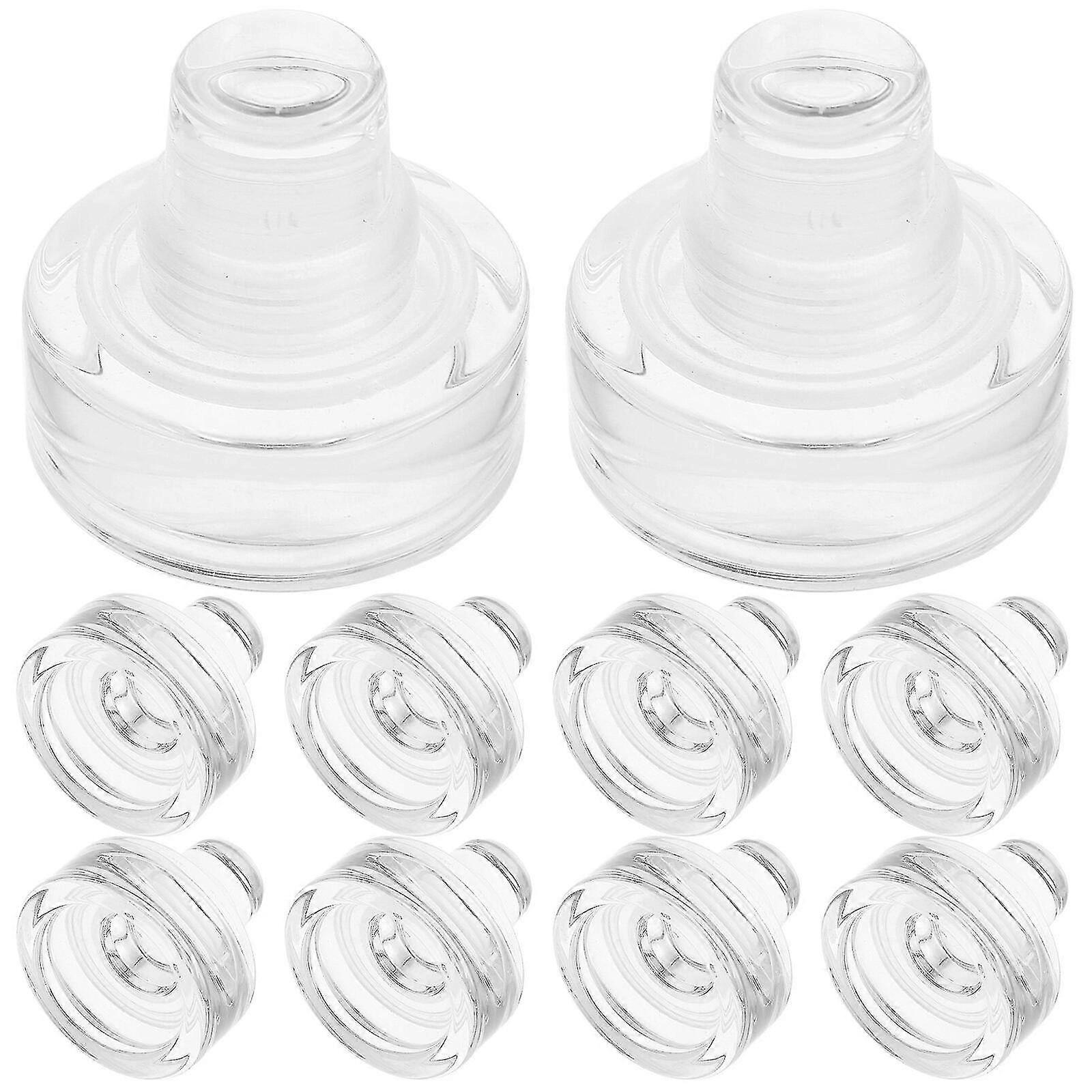 10pcs T-shaped Glass Stopper Wine Stopper Bottle Glass Stoppers ...