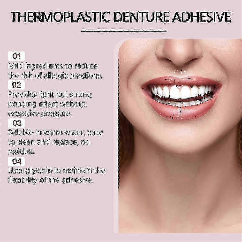 Denture Adhesive, Thermoplastic Denture Adhesive, Comfortable, Secure ...