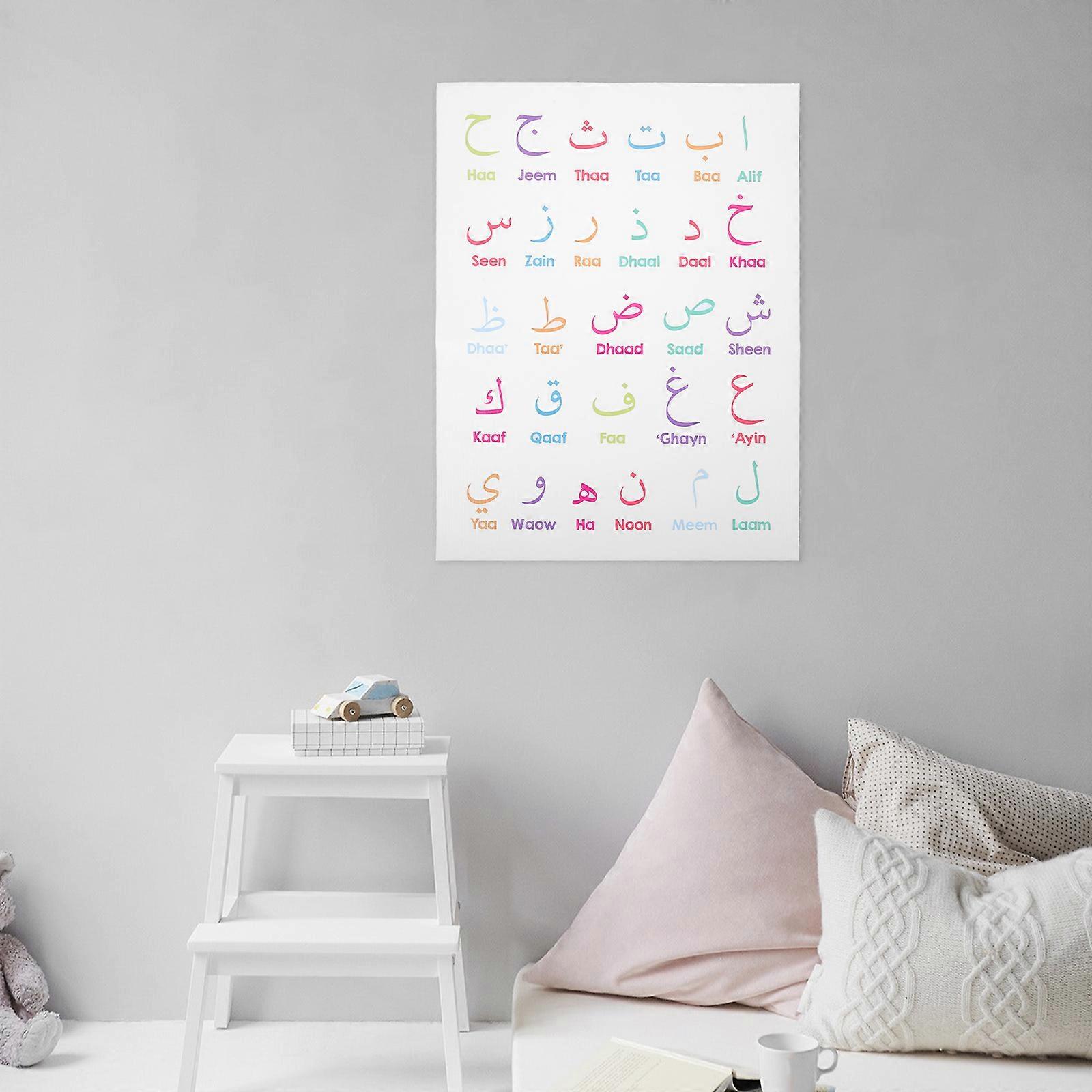 Arabic Alphabet Poster Educational Posters Kids Learning Wall Charts ...