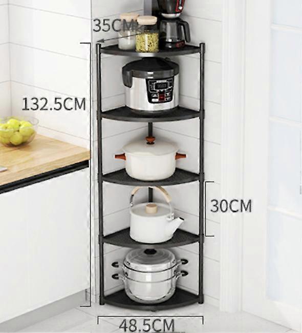 Stainless steel kitchen rack triangular wall corner multi-layer corner ...