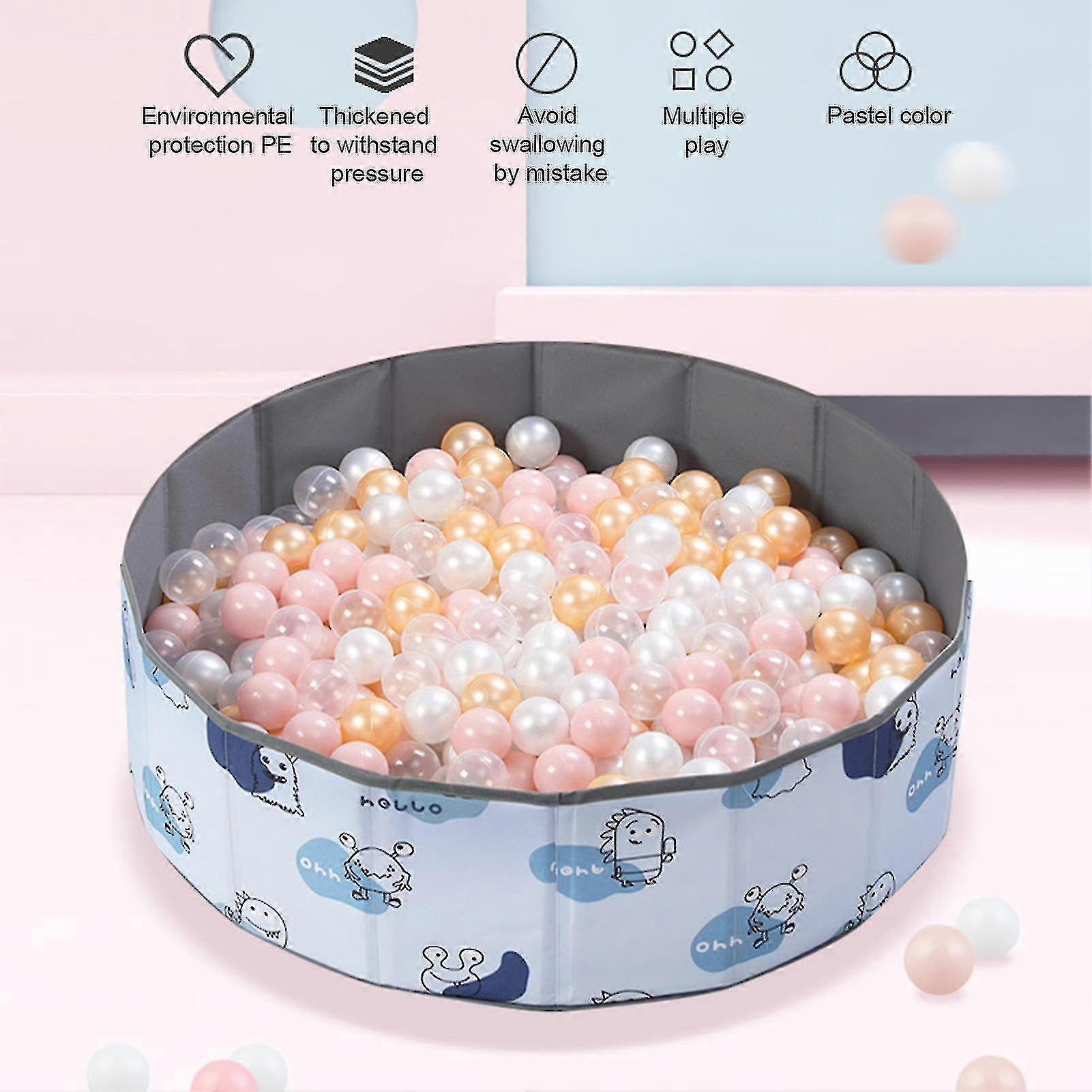 100pcs Ball Pit Balls Thickened Odor-free High Elastic Safe Bite ...