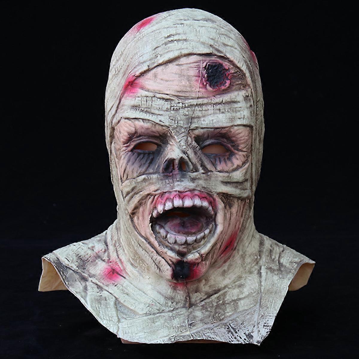 Bandage Zombie Zombie Mummy Mask Halloween Cosplay Costume Mask Horror ...