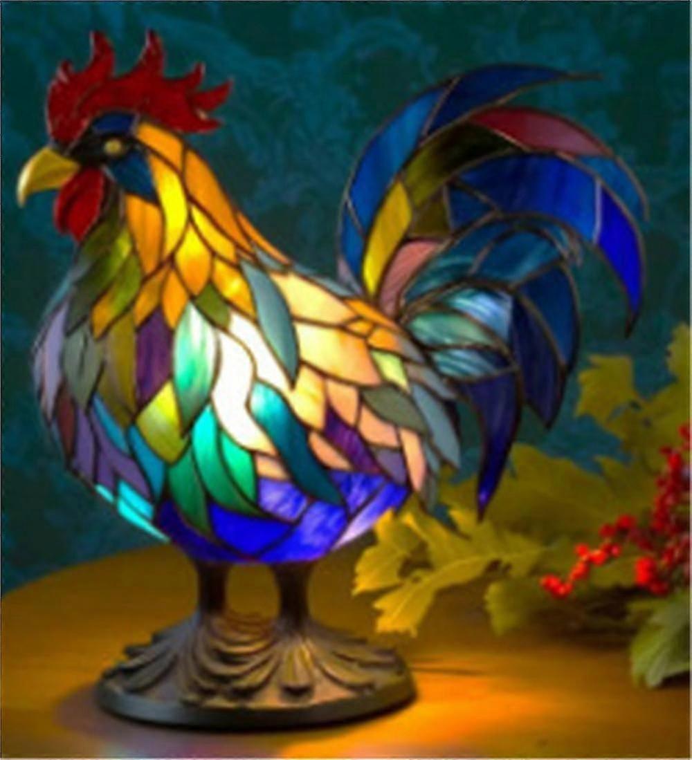 2024 Animal Table Lamp Series Stained Glass Animals Shape Table Lamp 3d ...