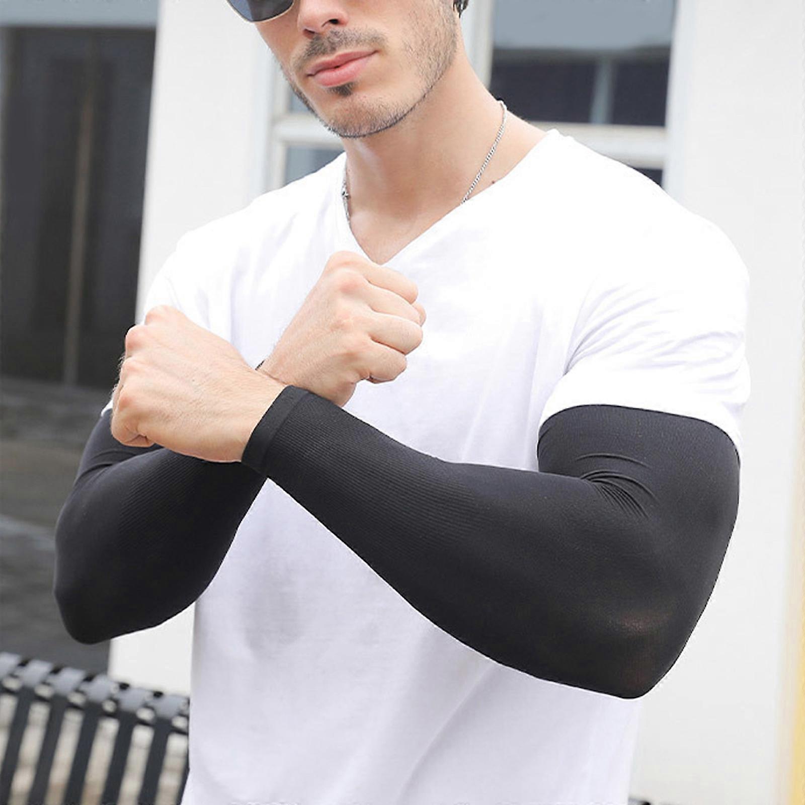 Large Size Cooling Arm Sleeves Arm Cooling Sleeves Fishing Sunblock Arm ...