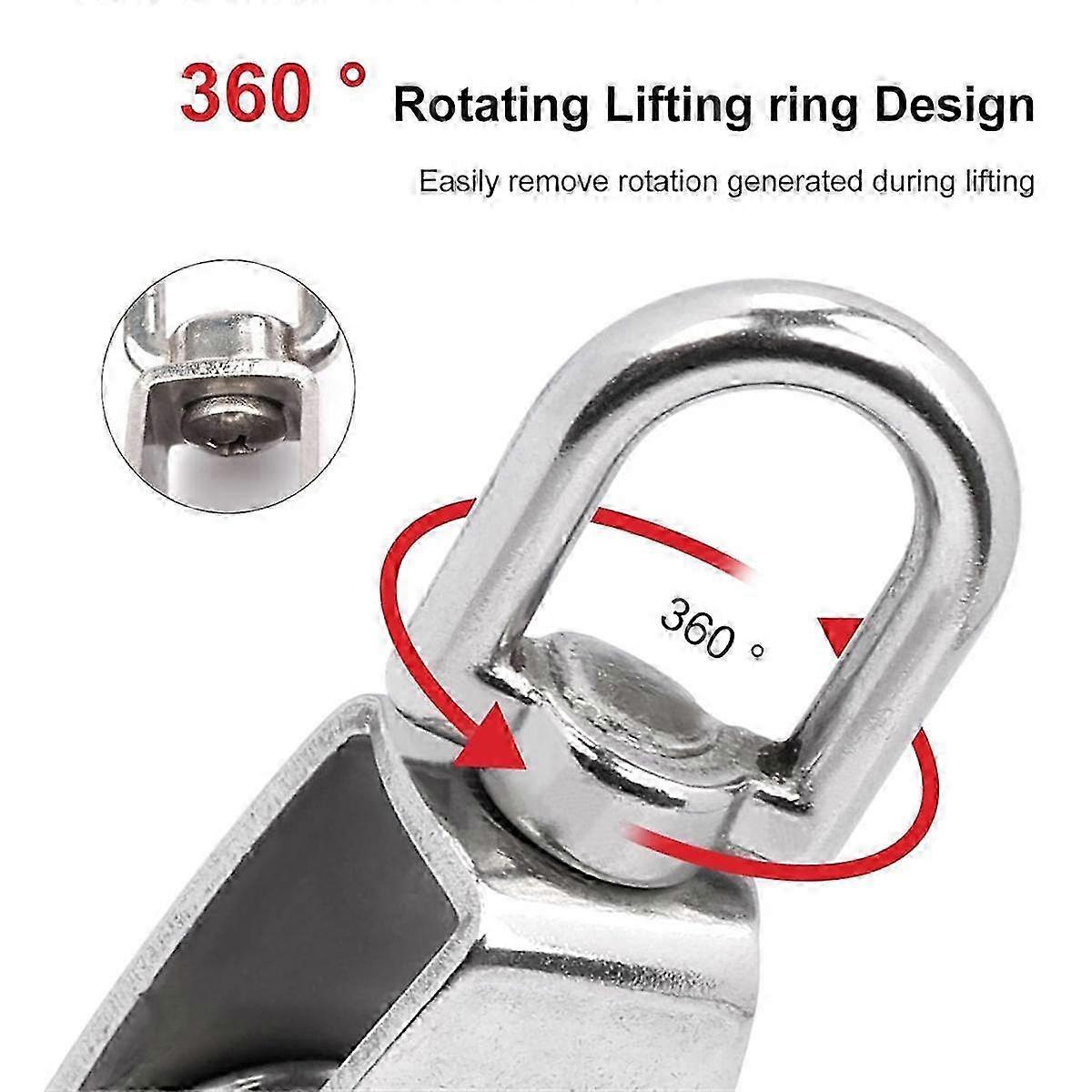 Heavy-Duty 304 Stainless Steel Snatch Block with Single Pulley and ...