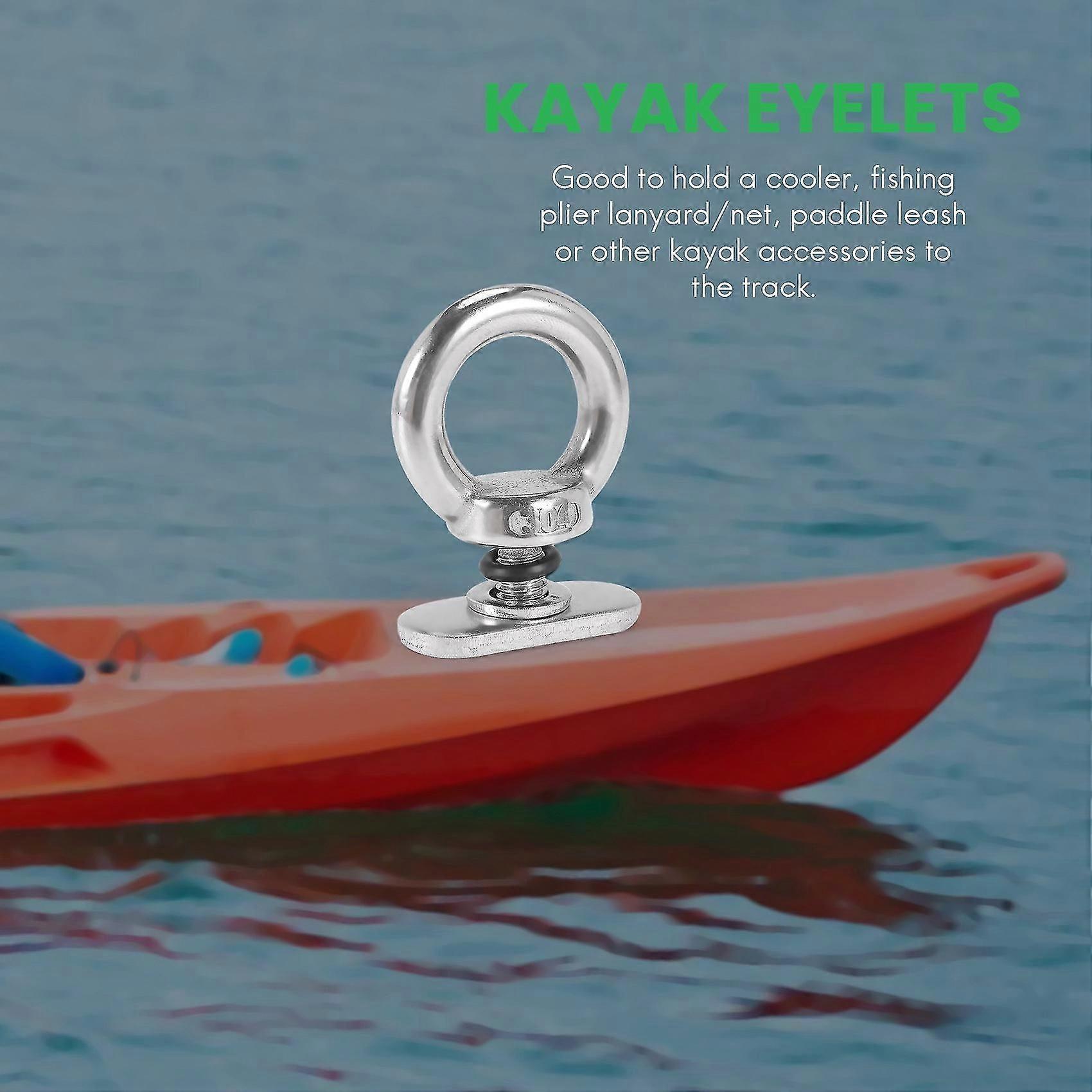 Stainless Steel Kayak Track Mount 4-Pack - Tie Down Rail Accessories ...