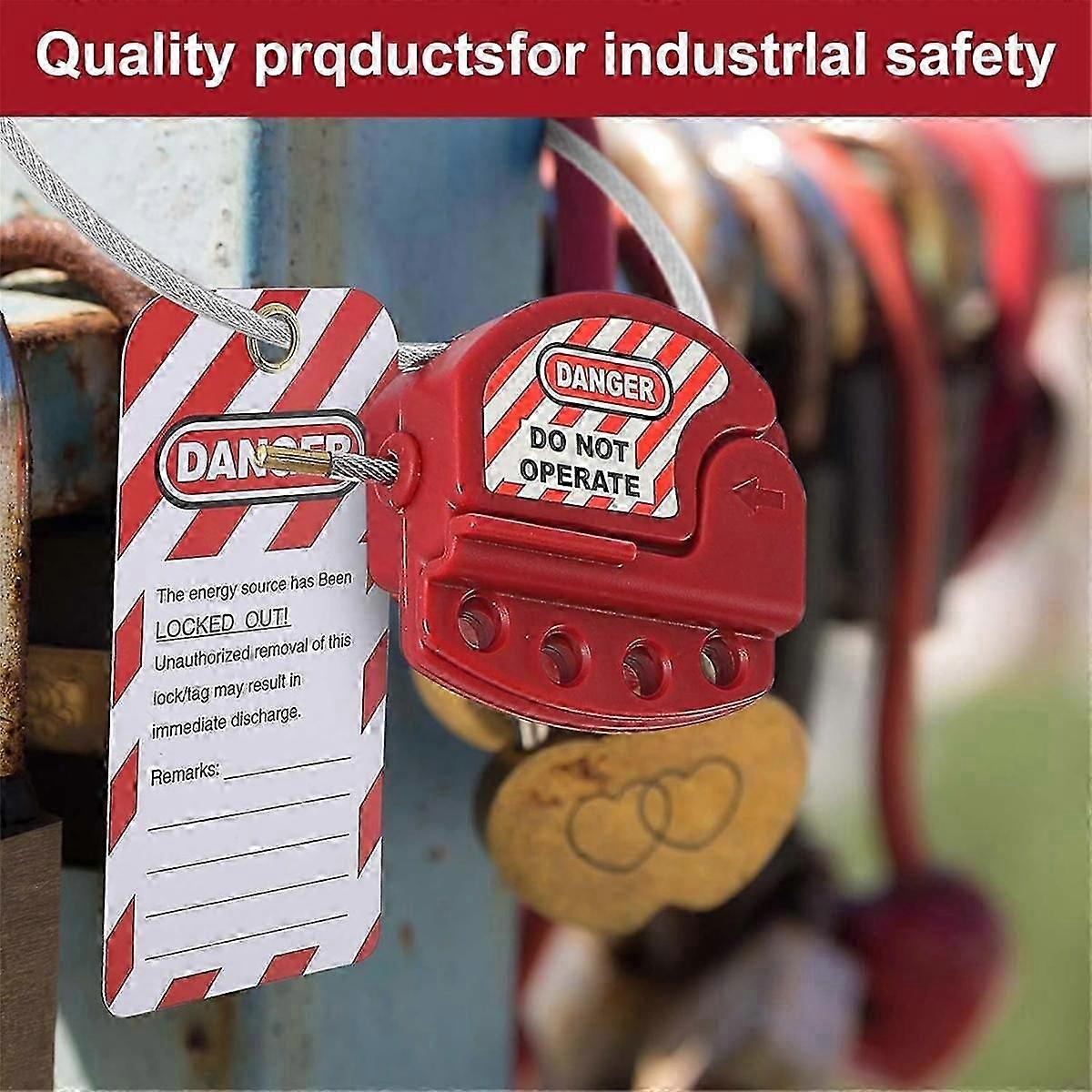 Lockout Tag Cable Lock Adjustable Cable Lock Vinyl Coated Steel Cable ...