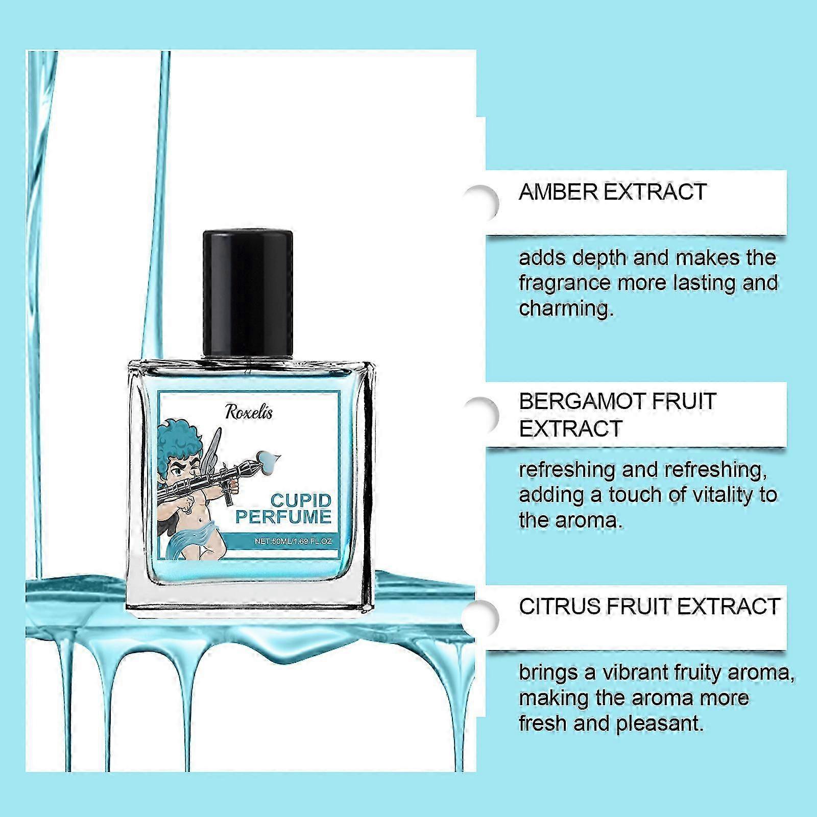 1-3x Cupid Perfume Spray 50ml - Elegant Pheromone Romance Scent for ...