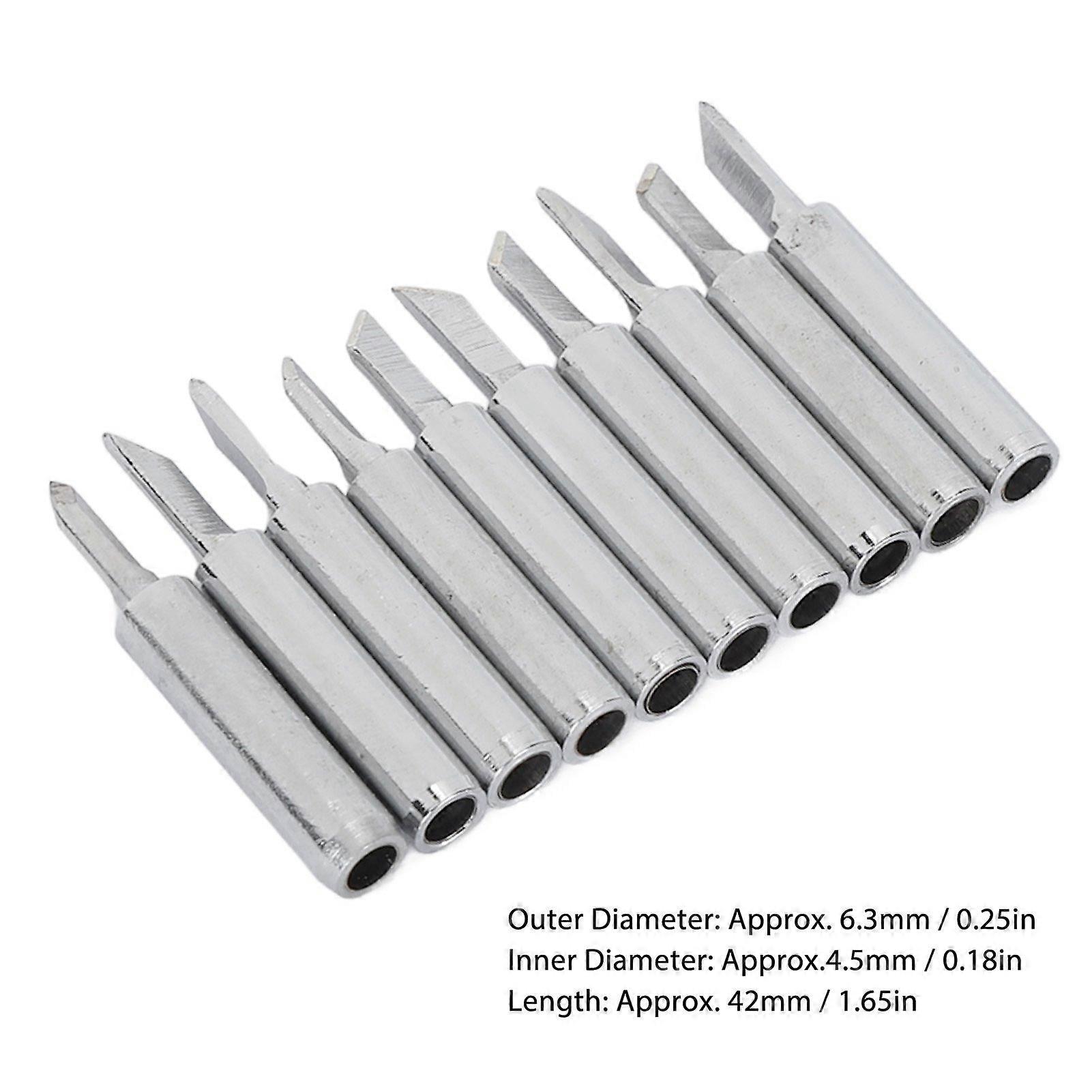 10Pcs Soldering Iron Tips Replacement Electric Soldering Station Welding Equipment Accessories ...
