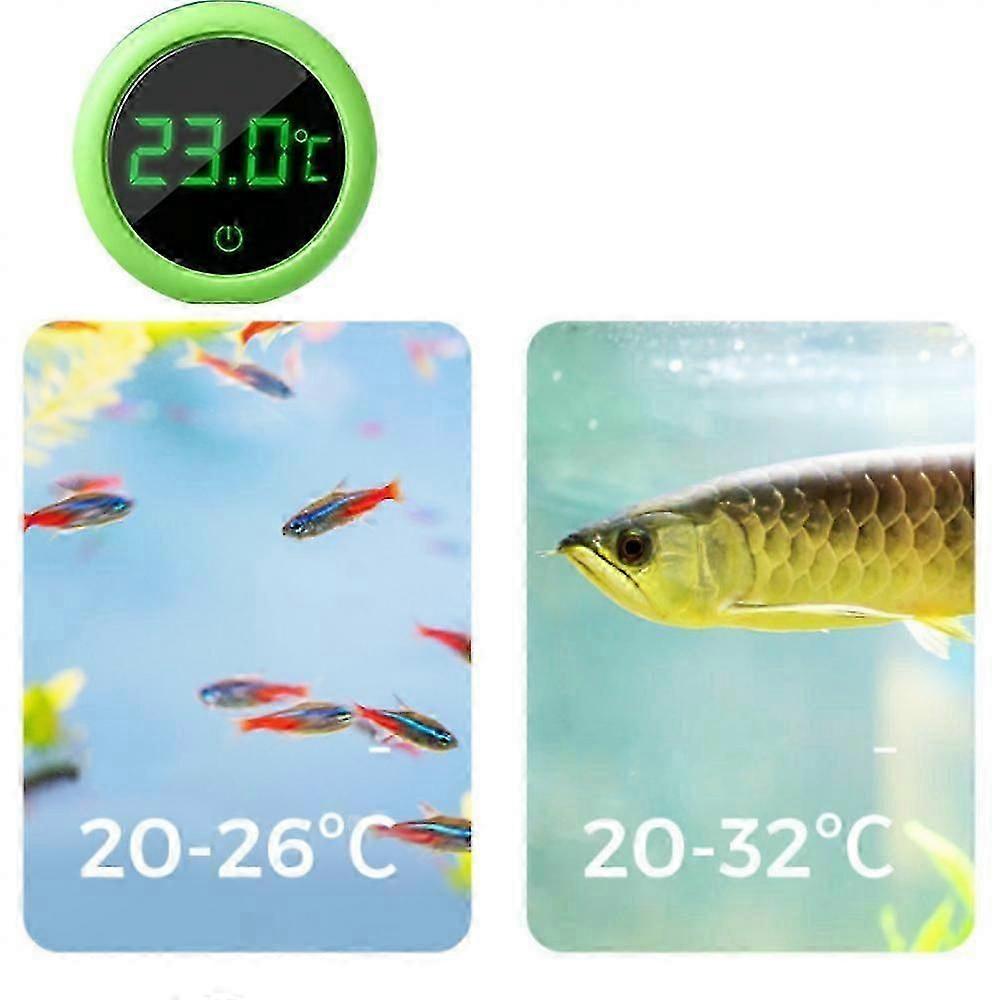 Digital Aquarium Thermometer, LED Display Thermometer Mini Fish Tank ...