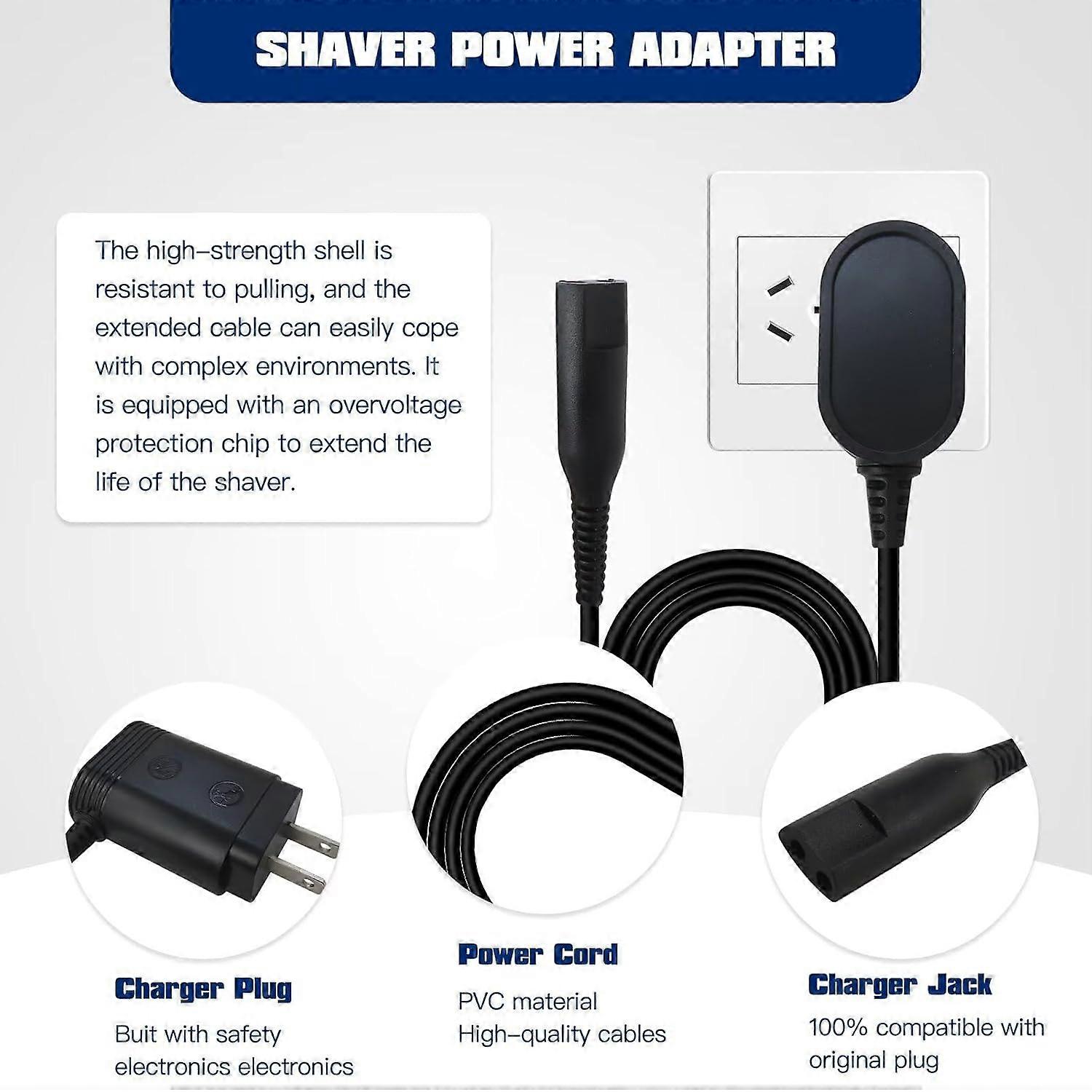 Shaver Charger for Braun Series 1 3 5 7 9 Razor, Fast Charging Power ...