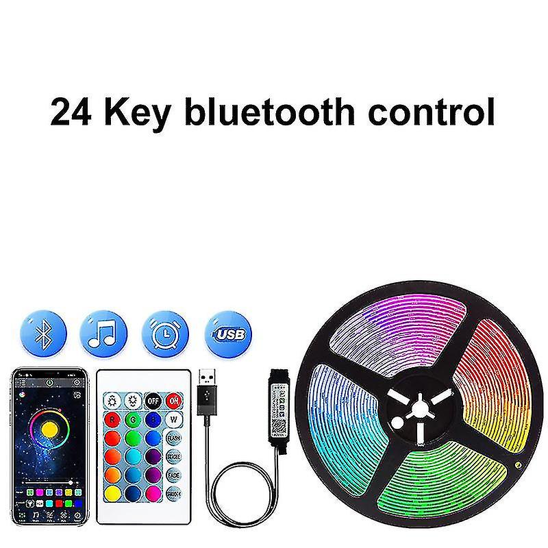Led Strip Light Usb Bluetooth Rgb 5v Led Rgb Lys Fleksibel Led Lamp ...
