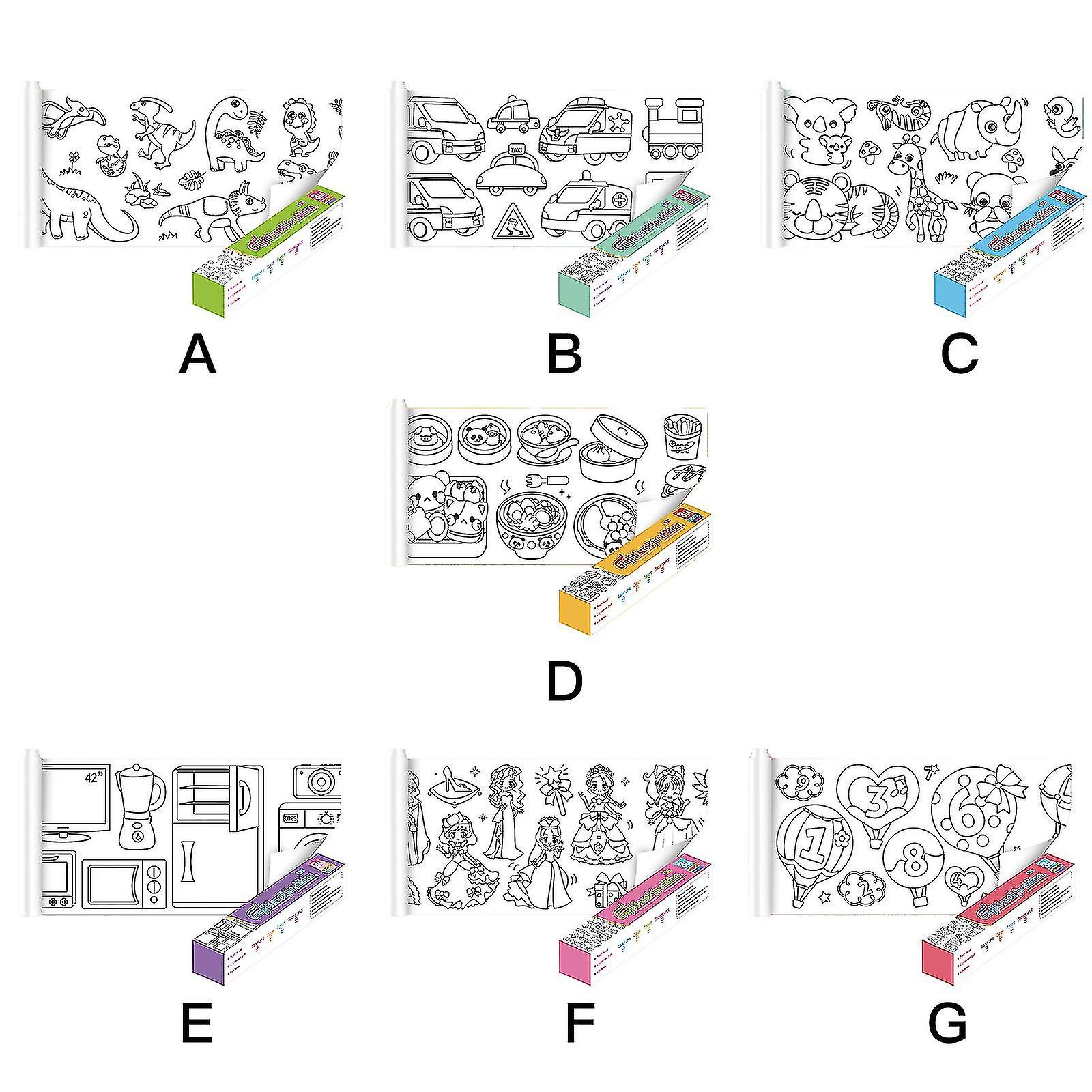 Childrens Drawing Roll Paper For Kids, Children Drawing Roll, Sticky ...