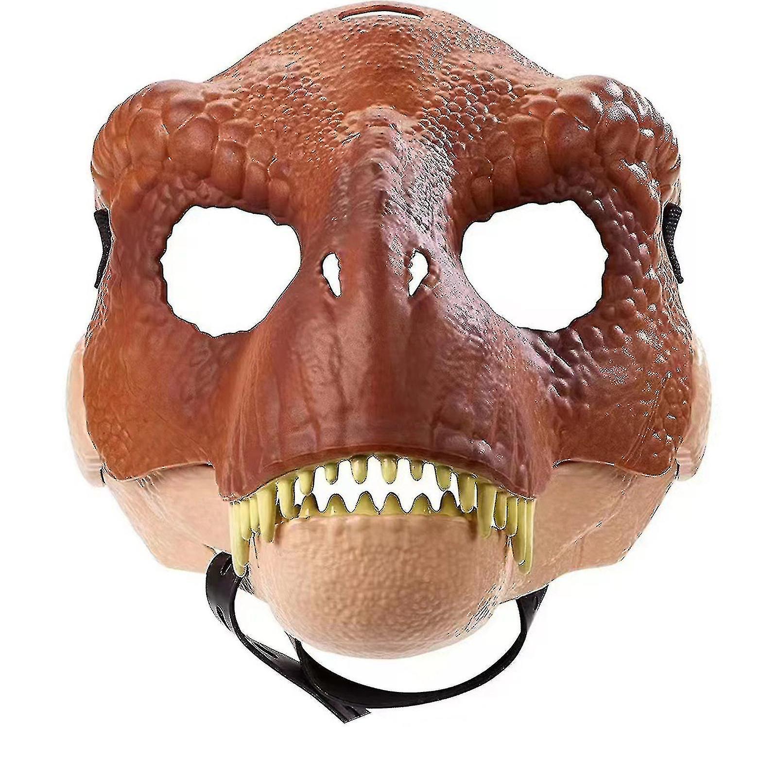 Dinosaur Mask Dragon Masks Opening Jaw Realistic Half Head Moving Chin ...