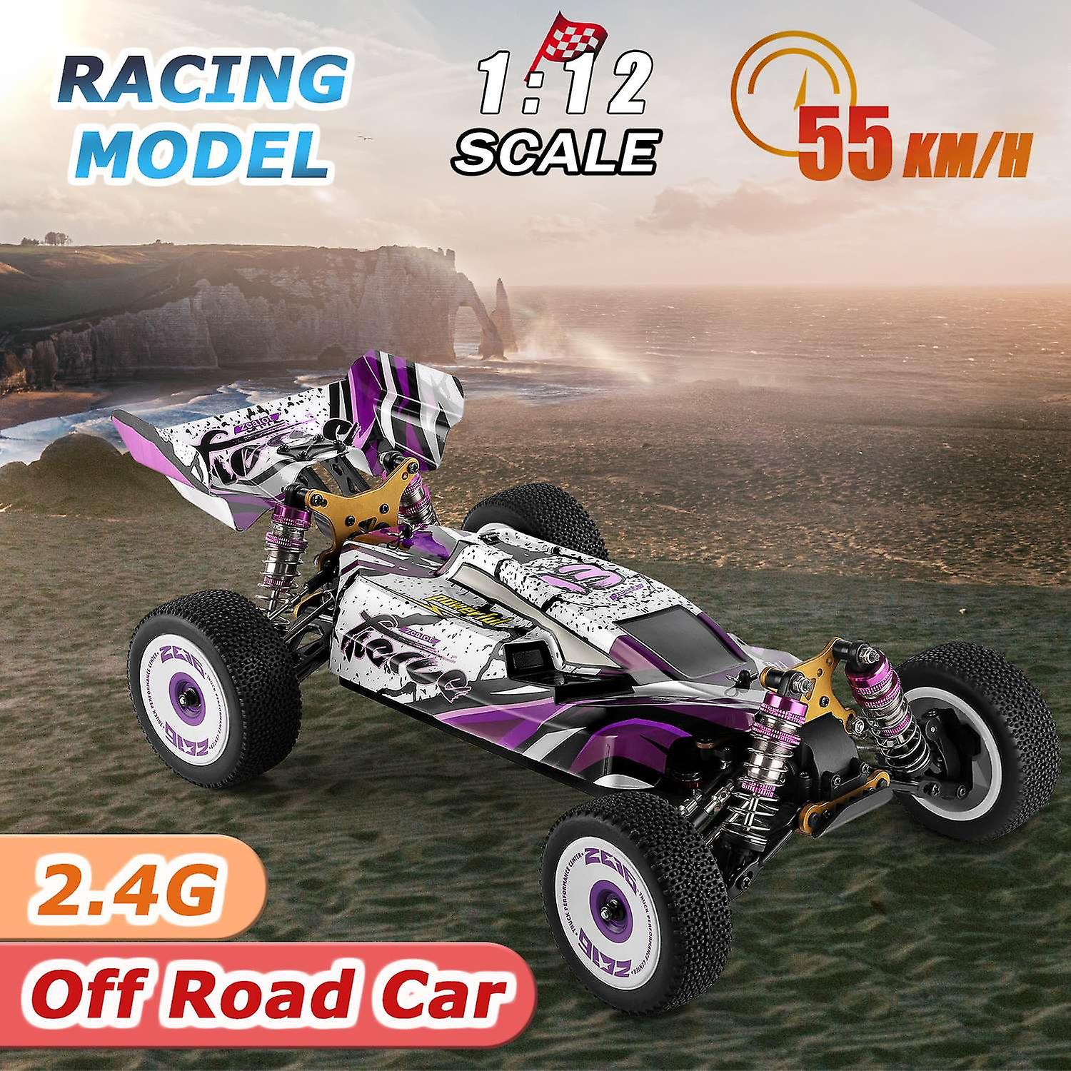 Wltoys 124019 High Speed Racing Car 55km/h 1/12 2.4GHz RC Car Off-Road ...